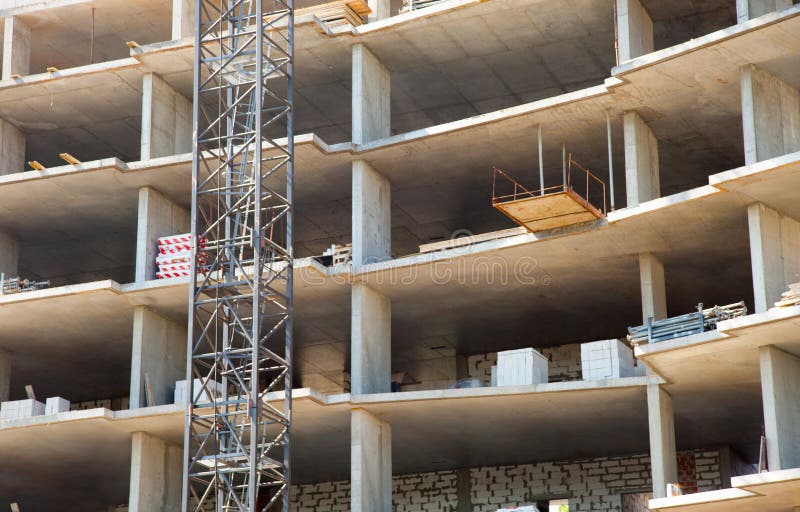 Building Under Construction. Stock Image - Image of outdoors, buildings ...