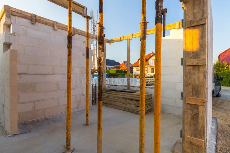 Building Under Construction Stock Photo - Image of facade, apartment ...