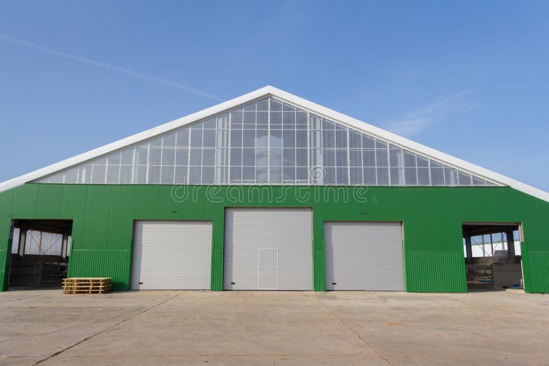 Building Under Construction with Sandwich Panel of Insulation on the ...