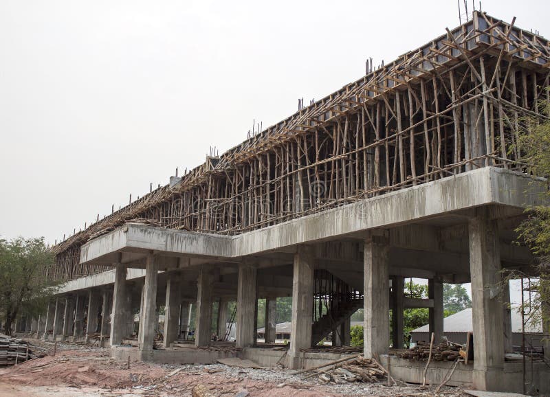 Building Under Construction in a School Stock Photo - Image of ...
