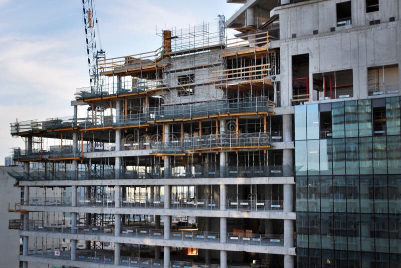 Building Under Construction Stock Image - Image of skyscraper, landmark ...