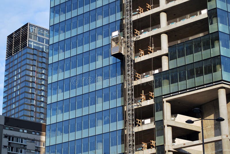 Building Under Construction Stock Photo - Image of skyscraper, power ...