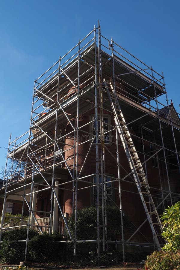 This Building is Undergoing a Modernization Project. Stock Image ...