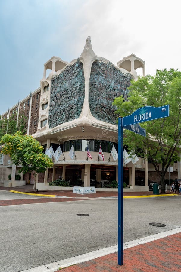 Building with a Unique Facade Featuring a Large Wing-like Sculptural ...