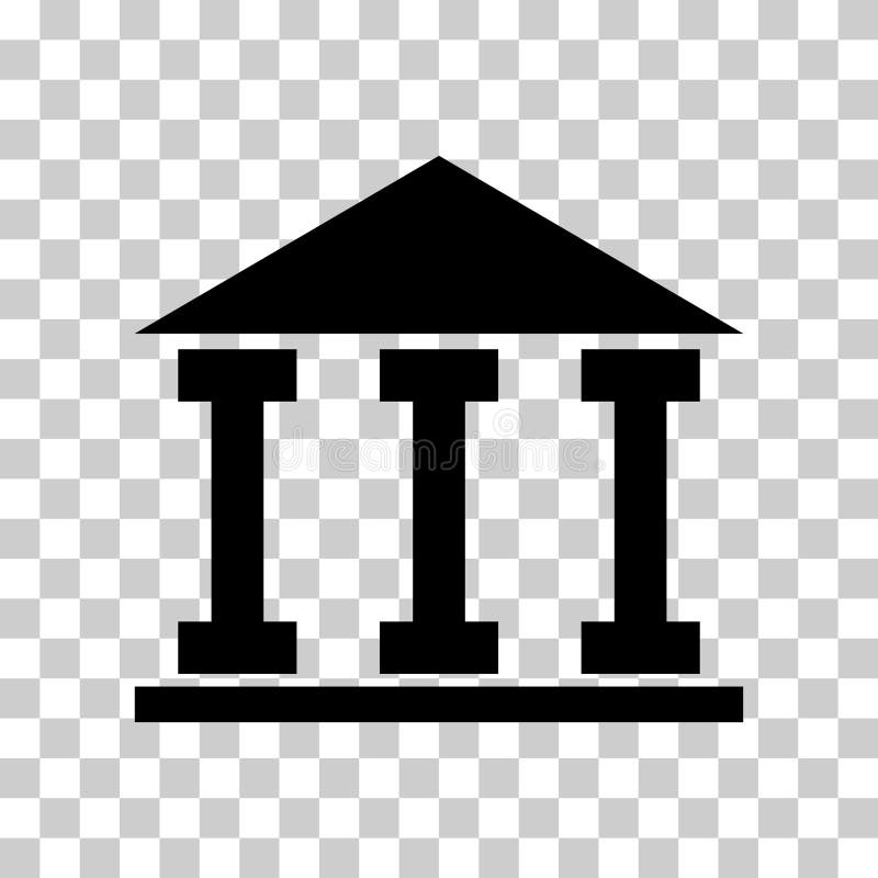 Building University Architecture Icon, Museum Roman Symbol, Flat Design ...