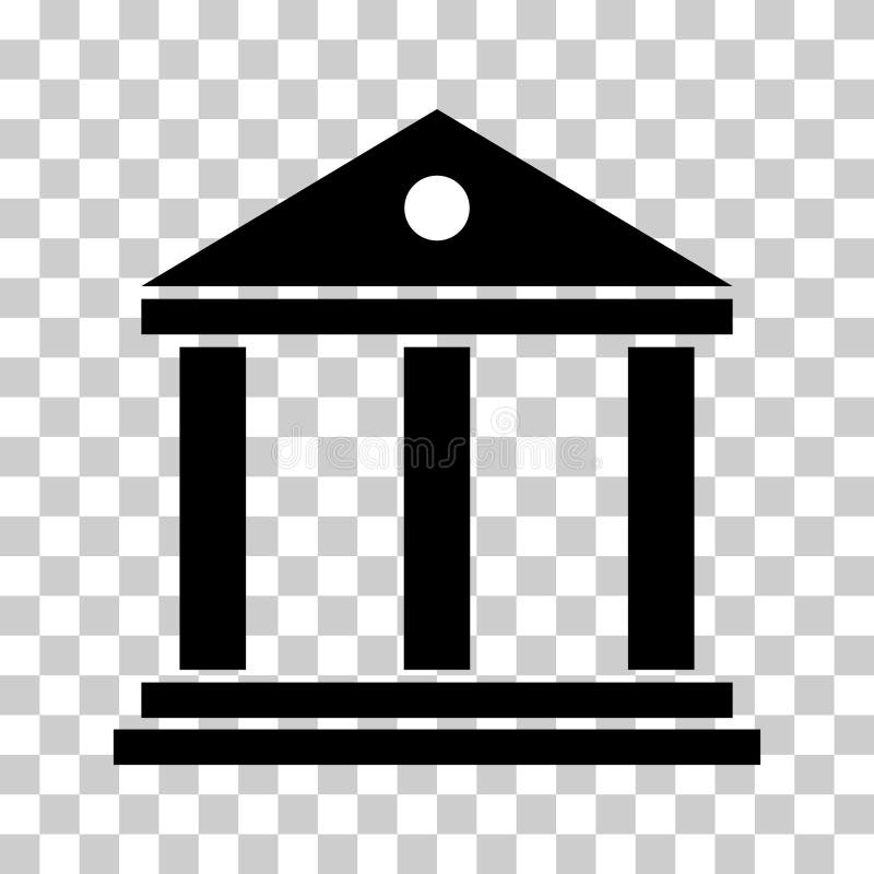 Building University Architecture Icon, Museum Roman Symbol, Flat Design ...