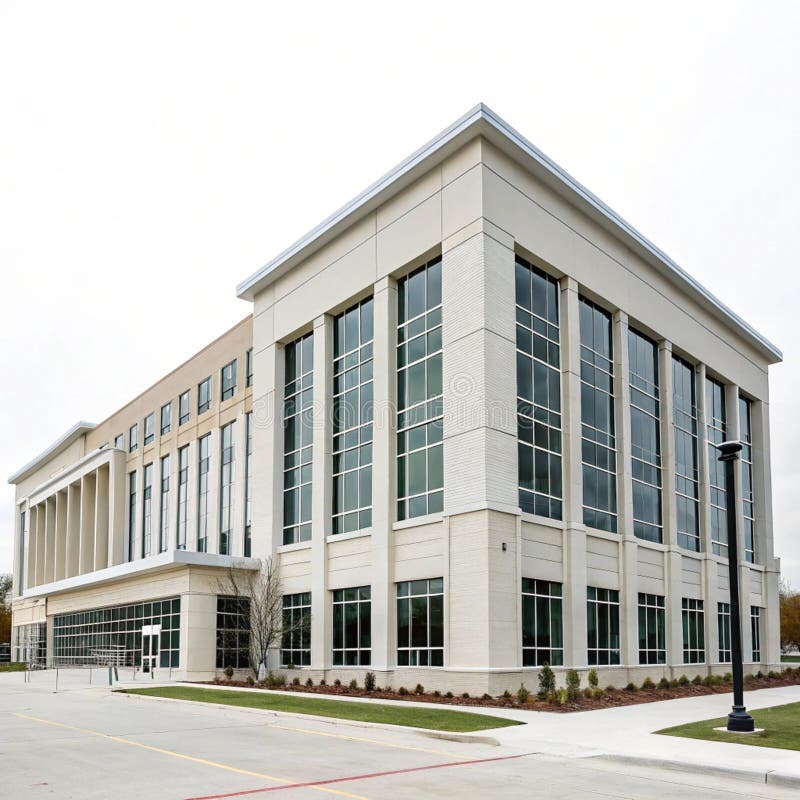 Building University Education on White Background Stock Illustration ...