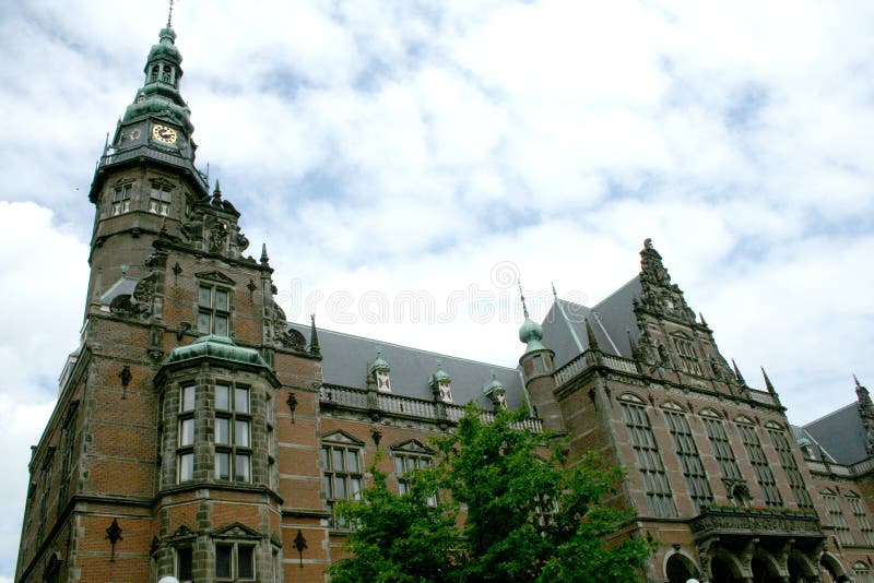 The Building of the University in Groningen Stock Image - Image of ...