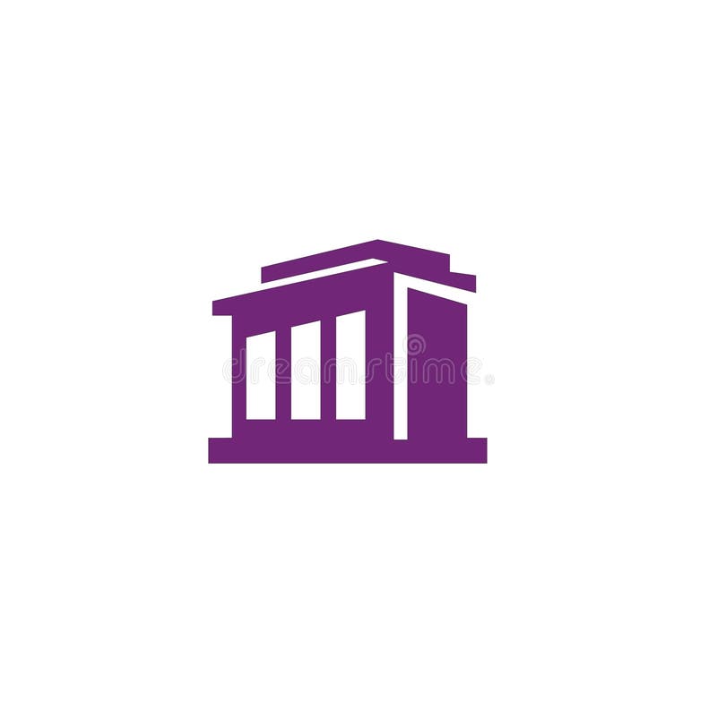 Building, University, Museum Icon Vector Logo Template Illustration ...
