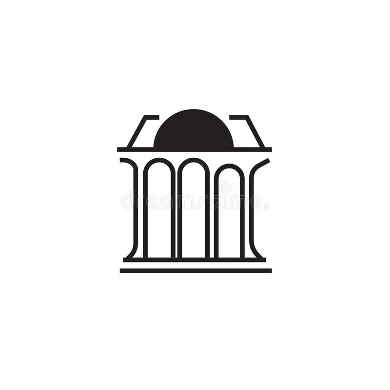 Building, University, Museum Icon Vector Logo Template Illustration ...