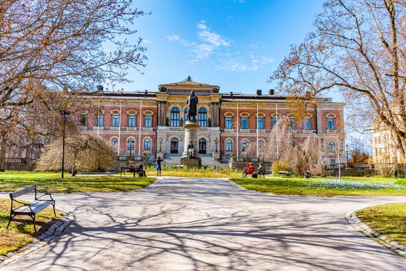 Building of the University of Uppsala in Sweden Editorial Photography ...