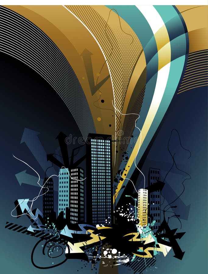 Building Vector Composition Stock Vector - Illustration of building ...