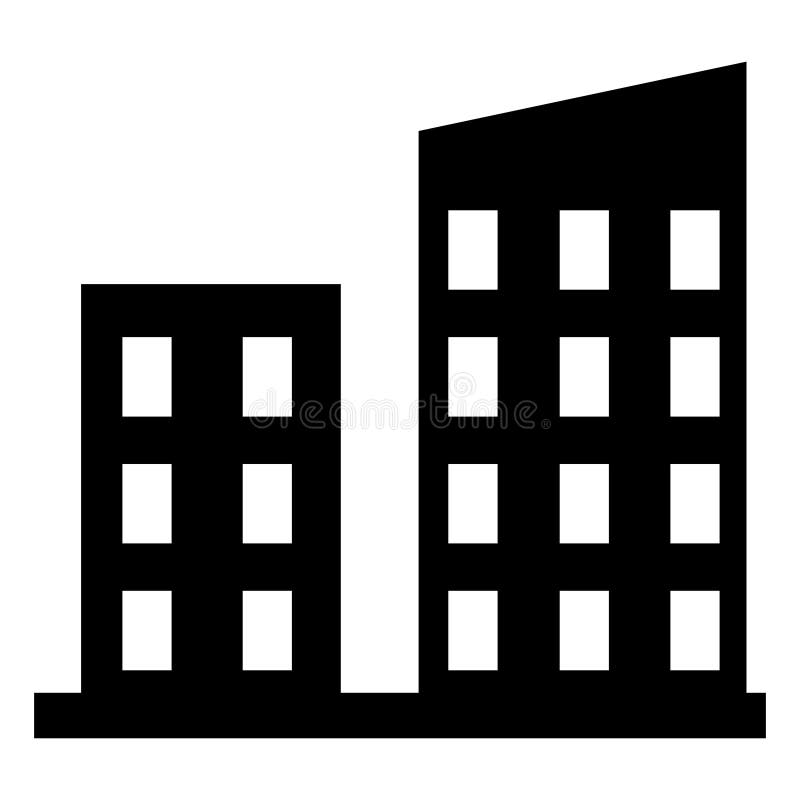Building Vector Icon. Monochrome Vector Icon Illustration Stock ...