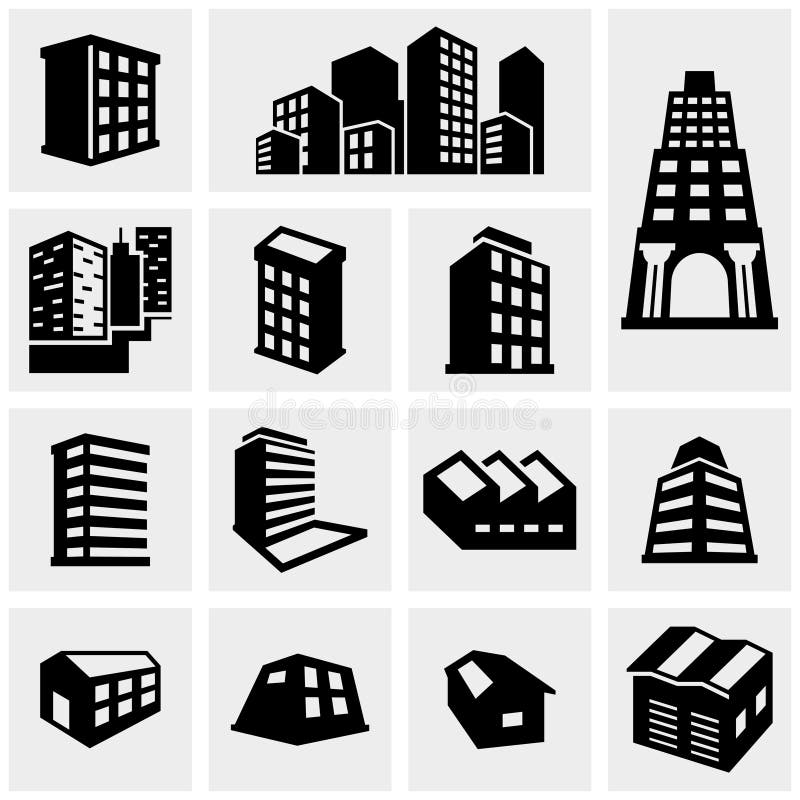 Blue Gray Building Logo Set Vector Design Stock Vector - Illustration ... Blue Gray Building Logo Set Vector Design Stock Vector - Illustration ...