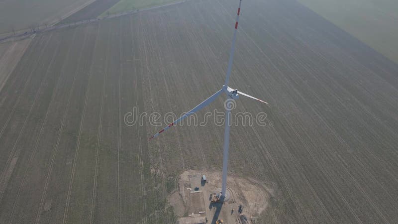 Installing Vestas Wind Systems Turbine for Development Renewable Energy ...