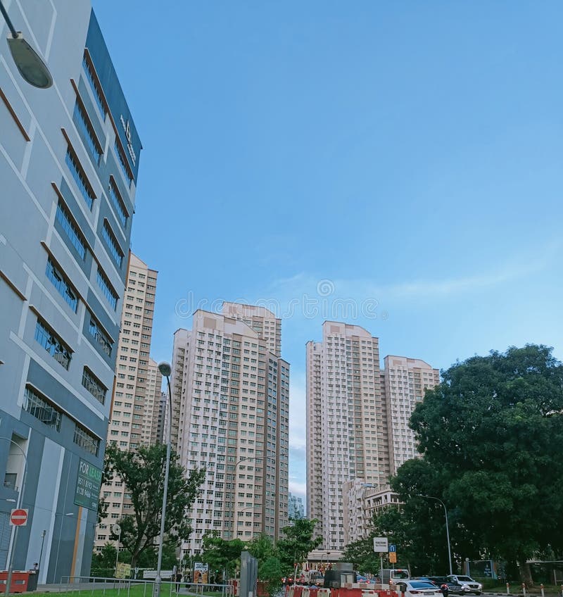 Building View with Blue SkyðŸ˜ taken by from Singapore Bukit Batok ...