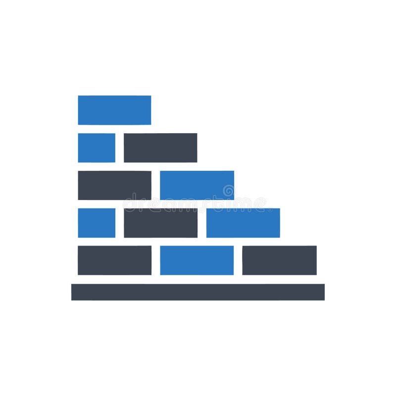 Building Wall Structure Icon Stock Illustration - Illustration of ...