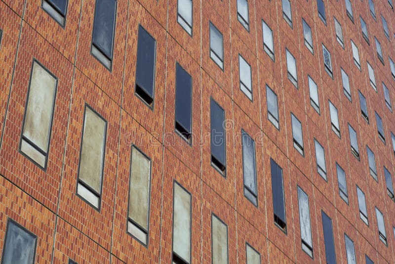 Building Walls with Windows Stock Photo - Image of reflection, tile ...