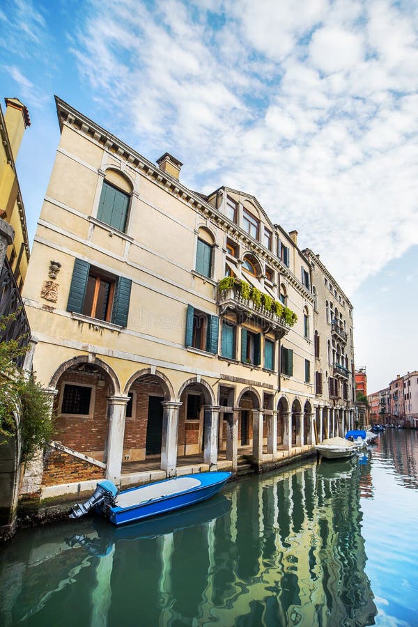 Building and Water Channel in Venice in Italy Stock Image - Image of ...