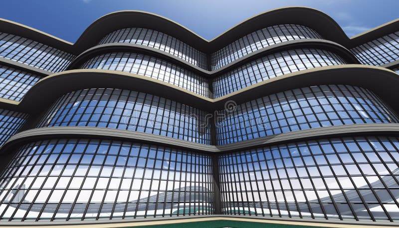 Building waves stock illustration. Illustration of tower - 13542439