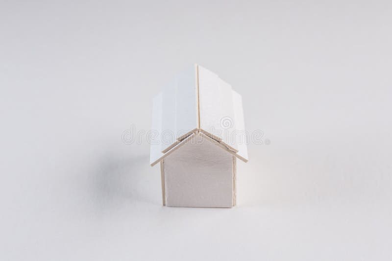 Building White Paper House Image Idea Stock Image - Image of coin, real ...