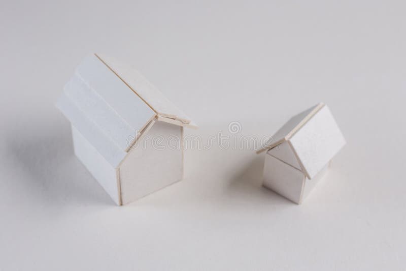 Building White Paper House Image Idea Stock Image - Image of home ...