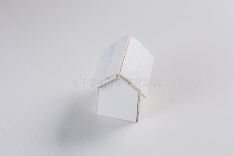 Building White Paper House Image Idea Stock Photo - Image of ...