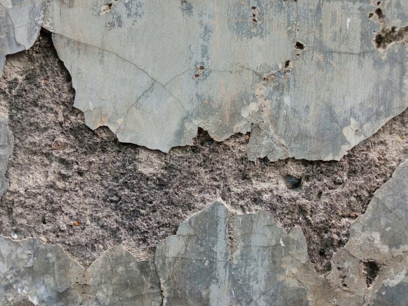 Fragile Walls that are Worn by Time and Weather Changes Stock Photo ...