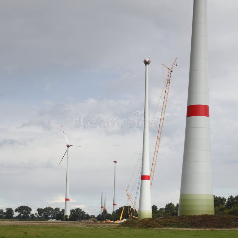 Wind farm stock photo. Image of units, environmental - 10896402