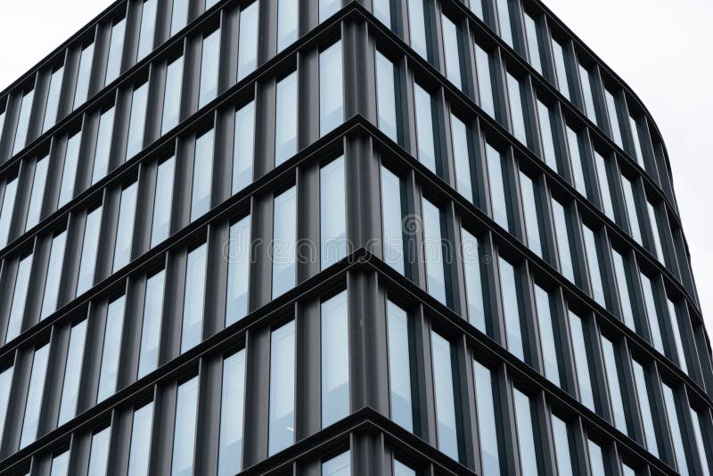 Building Window Pattern from Street Below Stock Image - Image of europe ...
