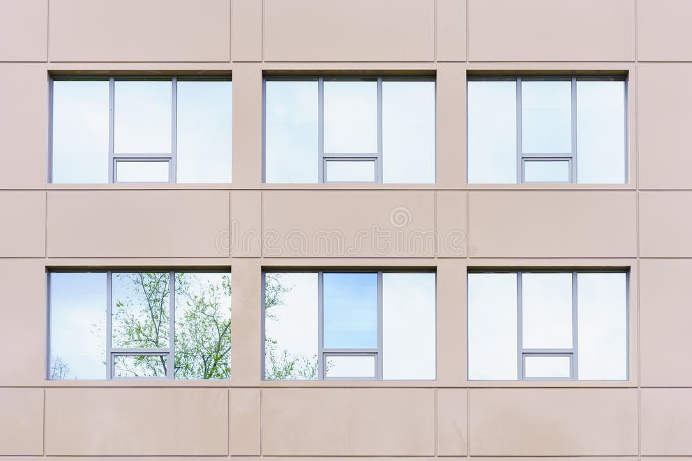 Building Windows. Background with Selective Focus and Copy Space Stock ...