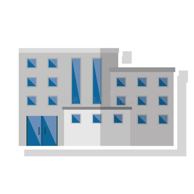 Building with Windows Design Stock Illustration - Illustration of ...
