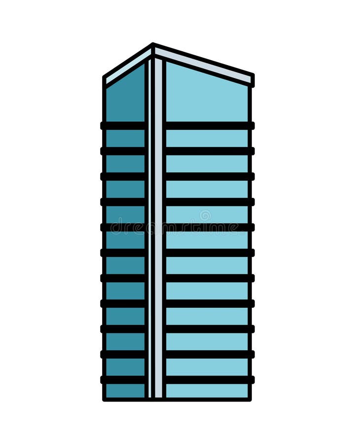 Building with Windows Design Stock Illustration - Illustration of ...