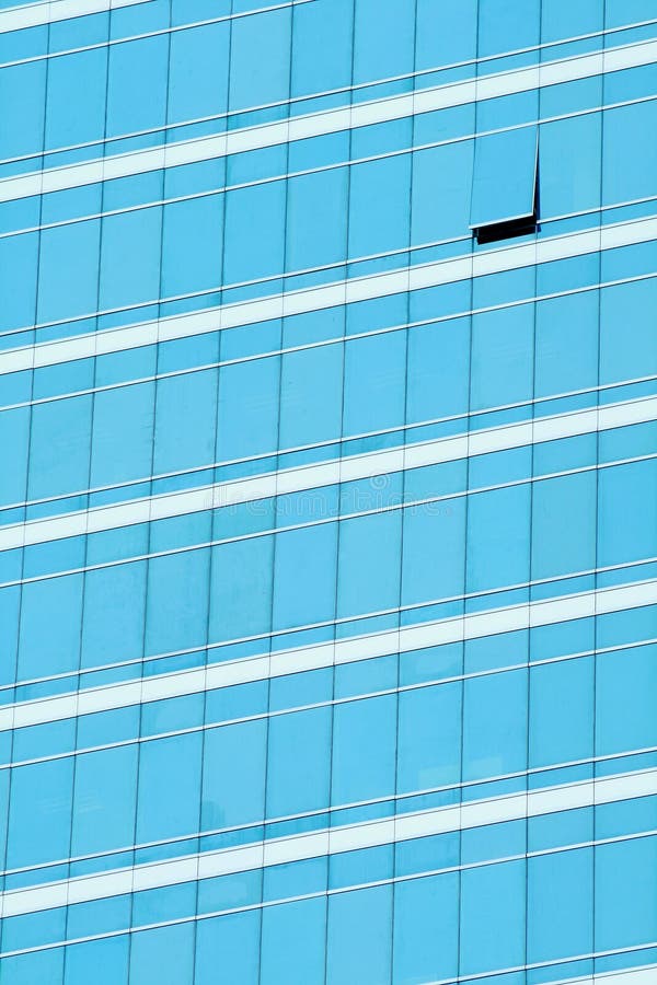 Building Windows only One Open Stock Image - Image of block, background ...