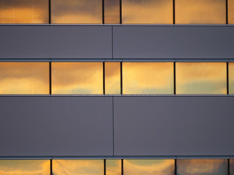 Building Windows Reflecting Morning Light in Tokyo Stock Photo - Image ...