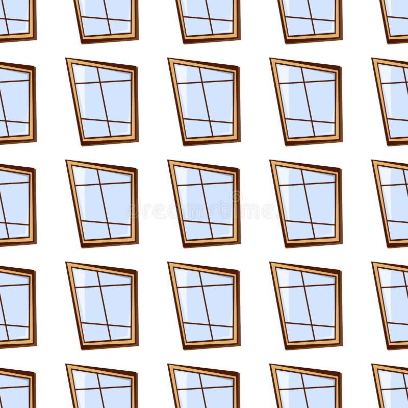 Building windows seamless stock vector. Illustration of decorative ...