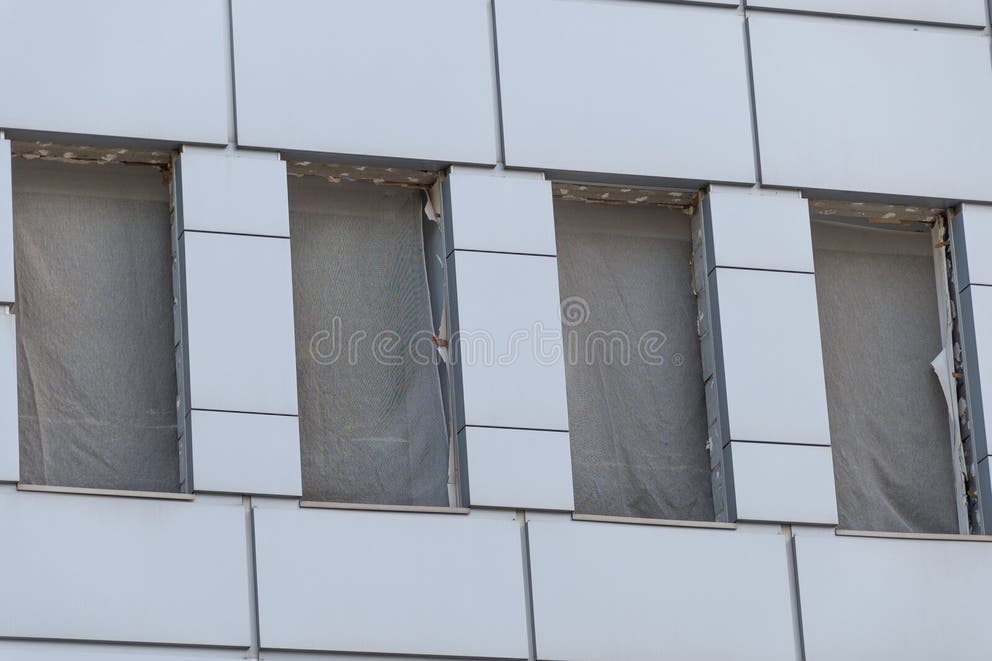 Building without Windows. Building To Be Demolished Stock Image - Image ...