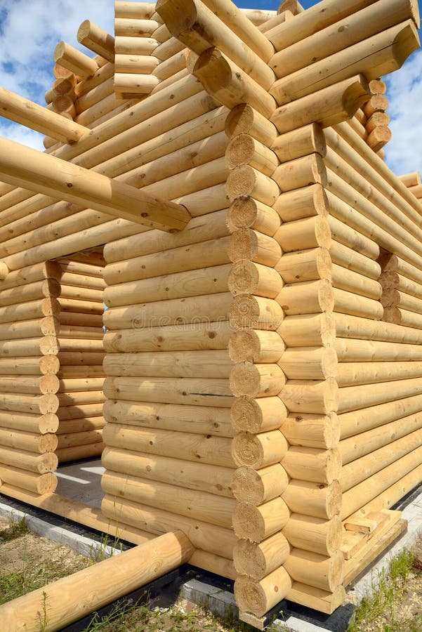 Building wooden chapel stock photo. Image of tree, logs - 56938484