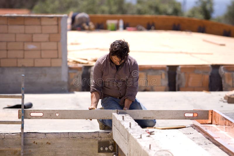 Building worker stock image. Image of industry, improvement - 33856695