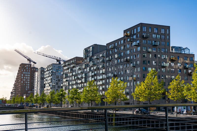 Buildings in Aarhus Docklands, Denmark 2021 Editorial Stock Image ...