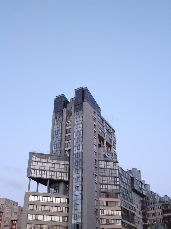 Buildings at an Acute Angle Stock Image - Image of architecture, view ...