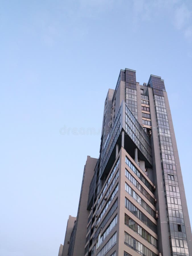Buildings at an Acute Angle Stock Image - Image of commercial ...