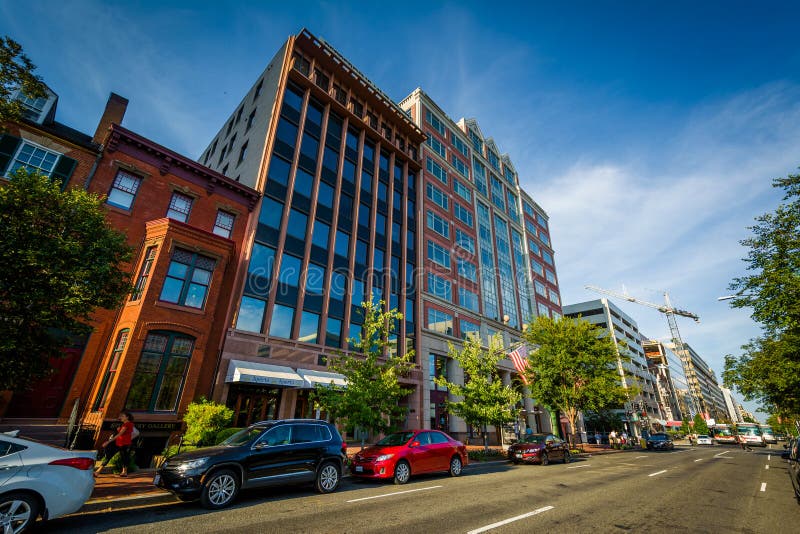 Buildings Along I Street, in Washington, DC. Editorial Photography ...