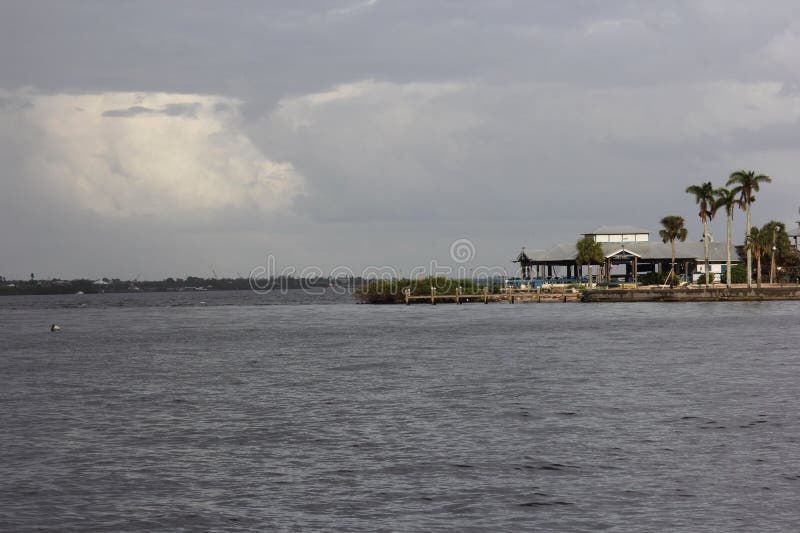 Buildings Along Manatee River in Bradenton FL Stock Photo - Image of ...