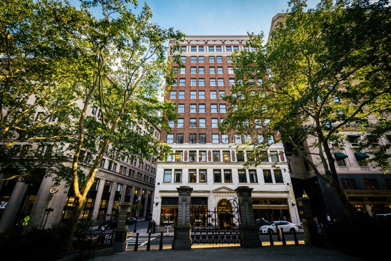 Buildings Along School Street, in Boston, Massachusetts. Editorial ...