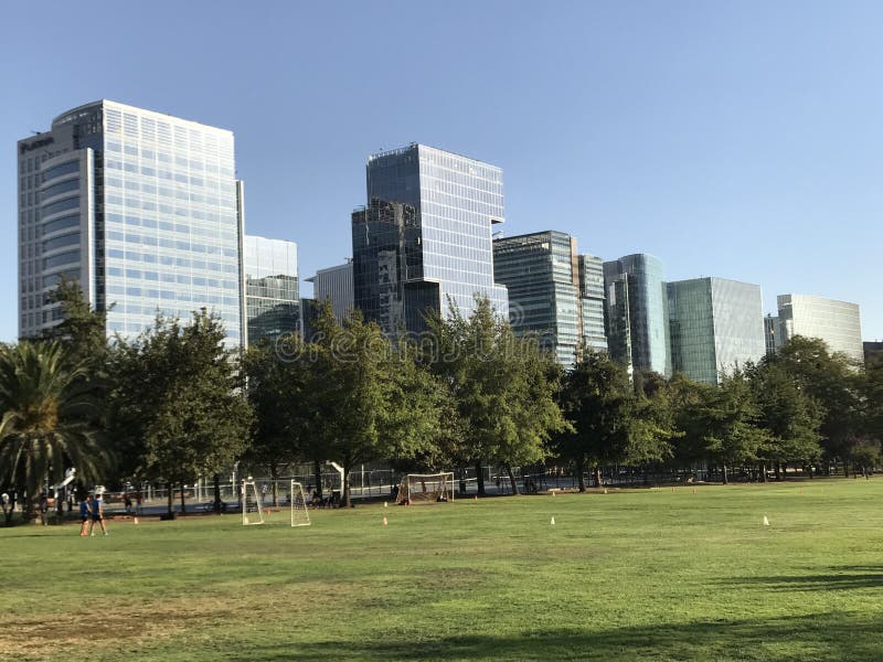 Buildings and Architecture in Chile Stock Image - Image of glasswindows ...
