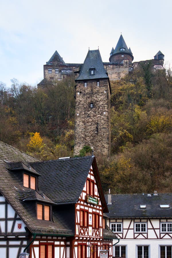 Tower on a Hill in Front of a Castle Editorial Photography - Image of ...