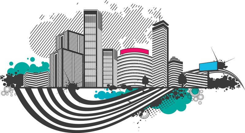 Buildings background stock vector. Illustration of design - 11353018