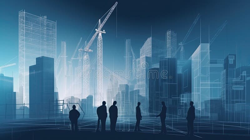 Buildings background stock illustration. Illustration of occupation ...