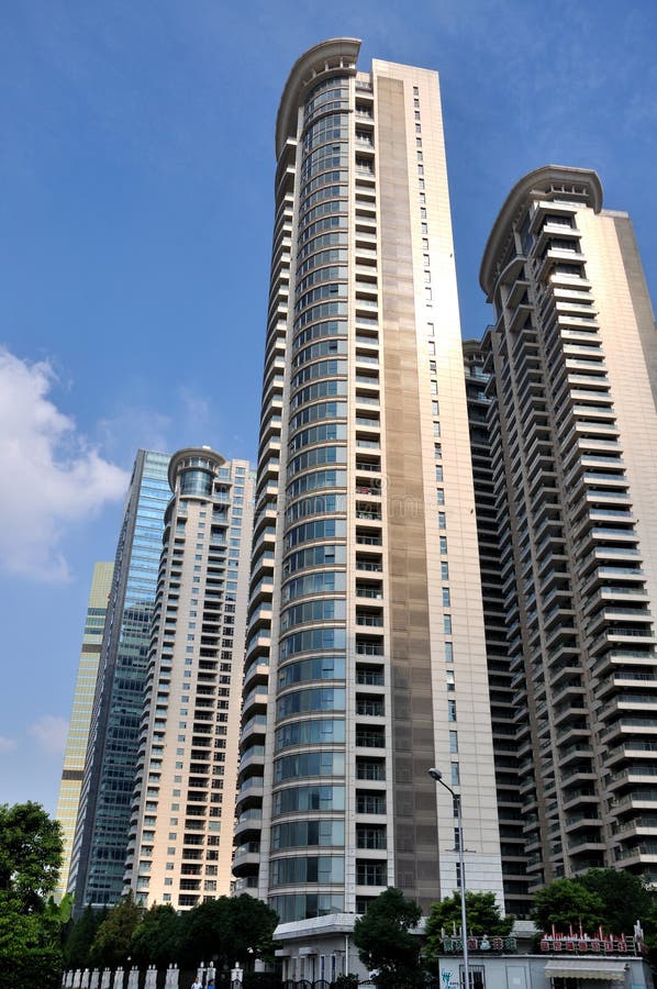 Buildings in Business Center, Shanghai, China Editorial Image - Image ...